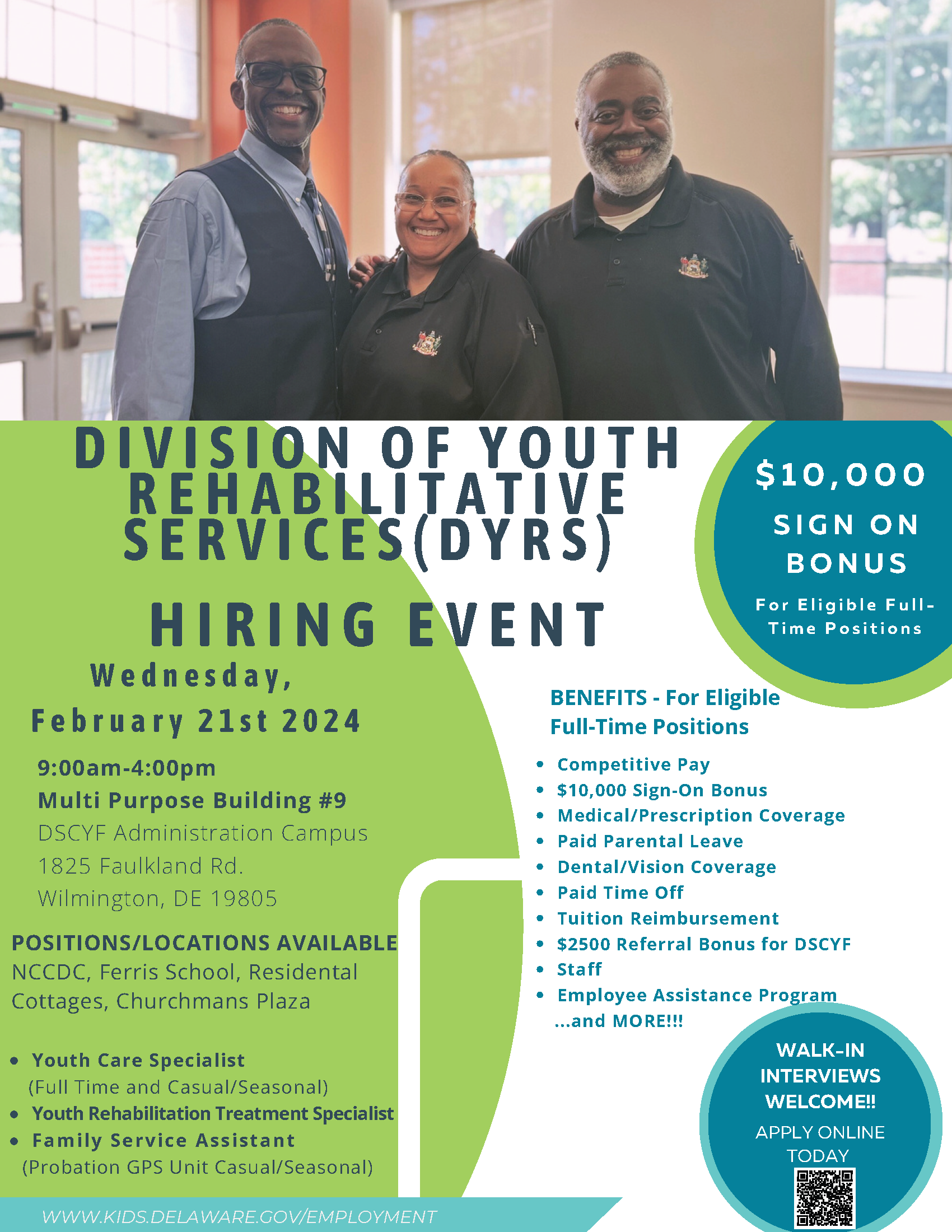 Find jobs with DSCYF - DSCYF - State of Delaware